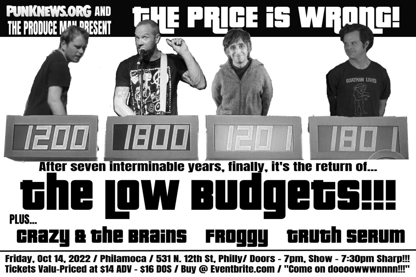 The Low Budgets Announce Reunion For One Night Only! • Bad Copy